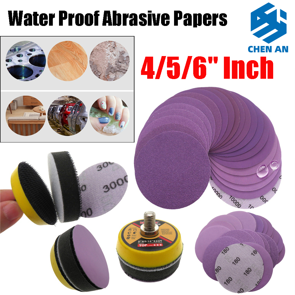 4/5/6" Inch Wet and Dry Sanding Discs Sandpaper Sandpaper for polishing ...