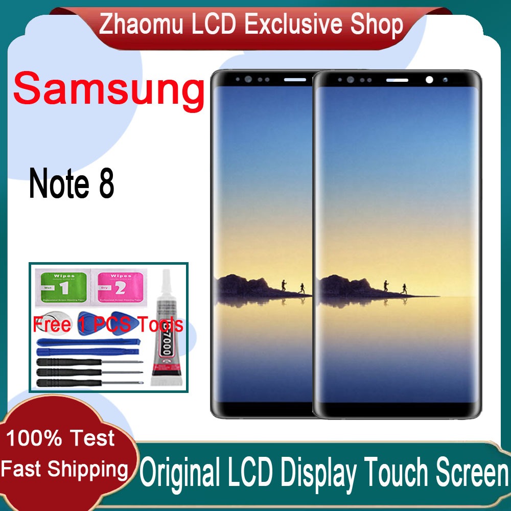 Original AMOLED Samsung Galaxy Note 8 LCD Display Touch Screen With ...