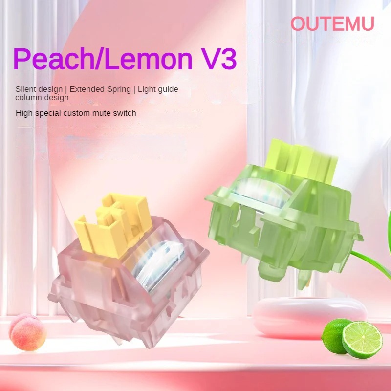 Outemu Silent Peach Switches V3 Silent Lemon V3 Customized Mechanical ...