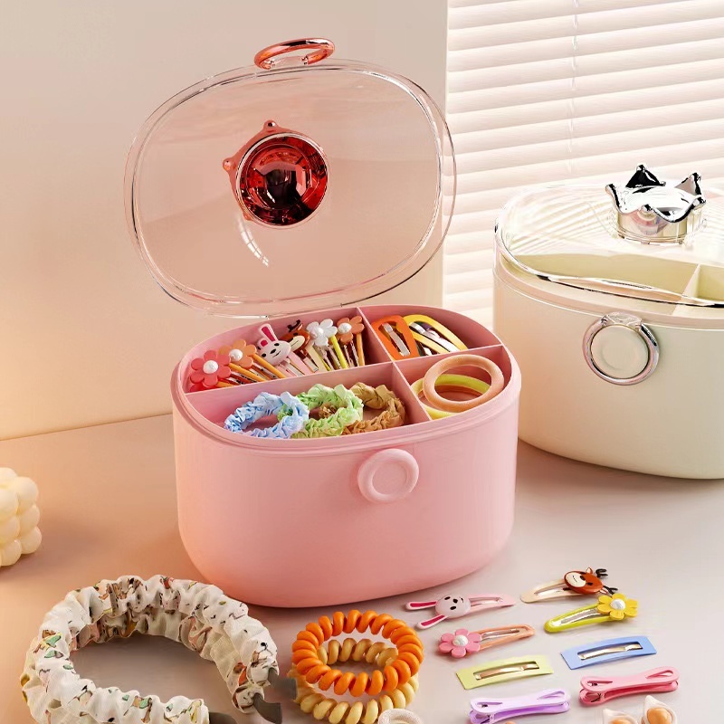 Crown jewelry box, hair accessory box, hair hoop storage box, storage ...