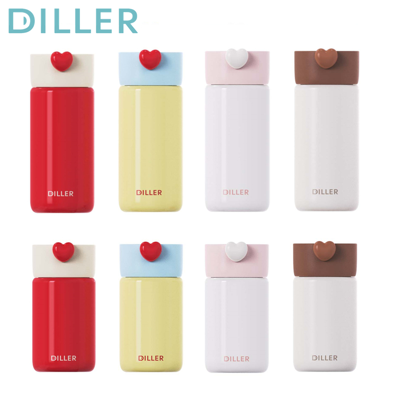 Diller Vacuum Flask Thermos 316 Stainless Steel Cute Mini Drinking ...