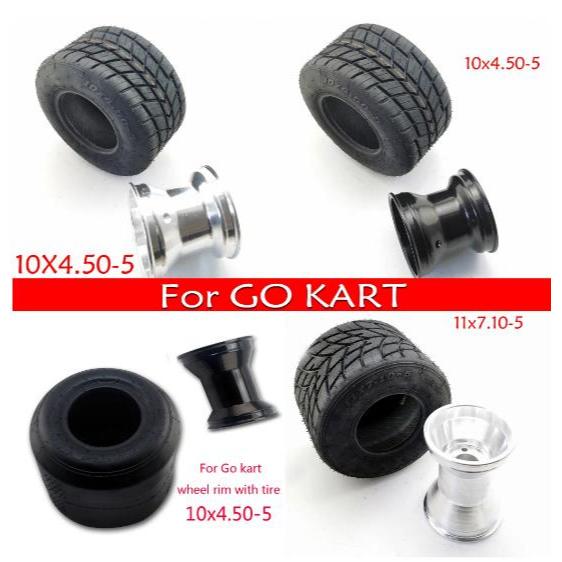 5 inch Go Kart Rear Wheel Rim 11x7.10-5 5" 10x4.50-5 Front wheel rim ...