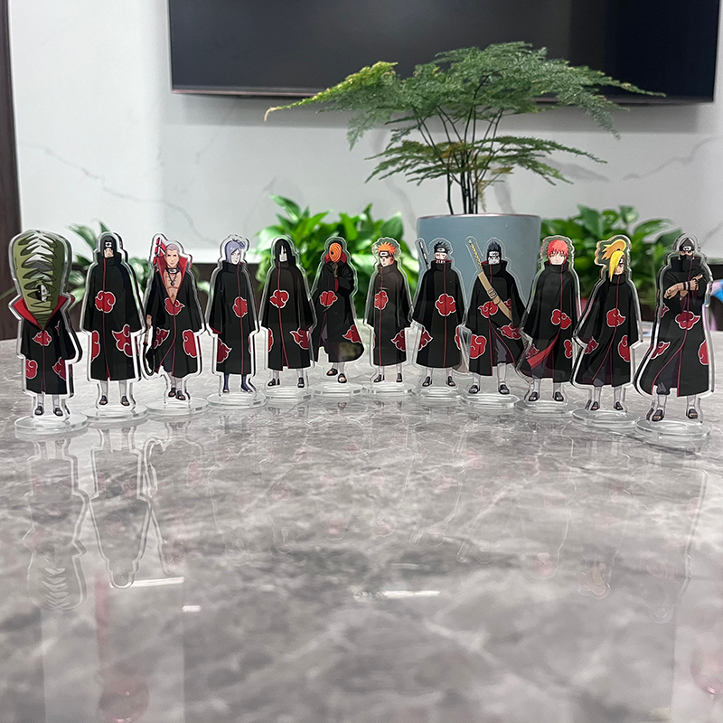 ★KK toy store★ NARUTO Akatsuki 12pcs Member 8cm Standing Acrylic model ...