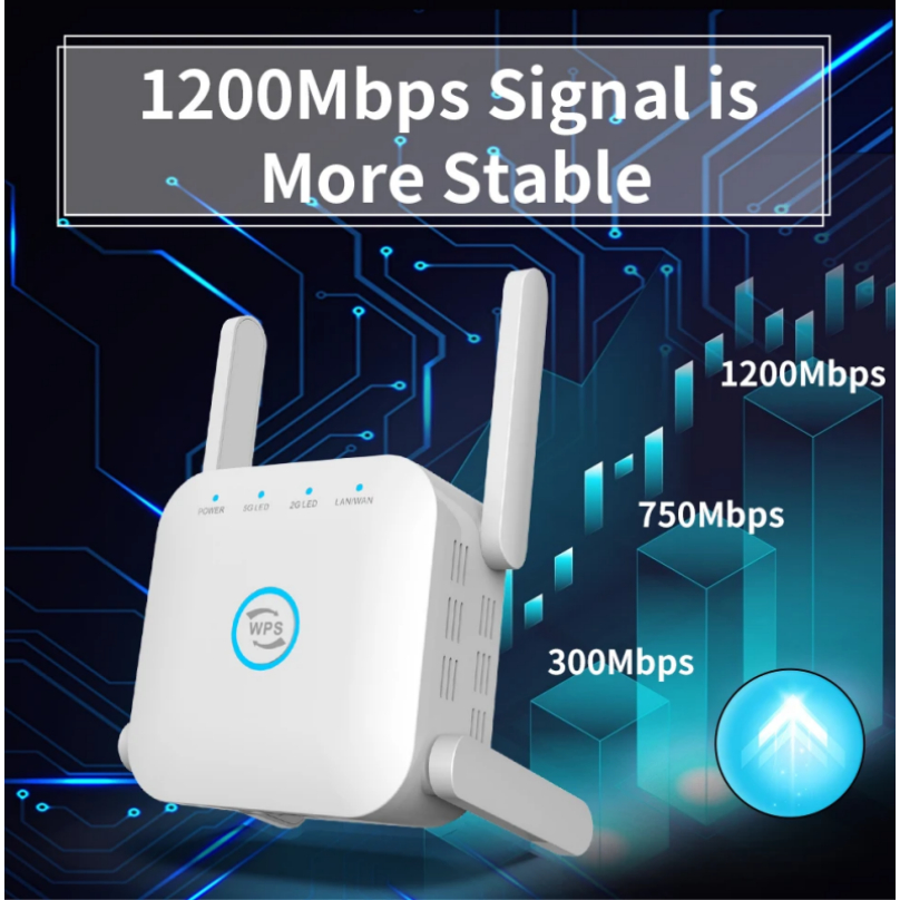 5G WiFi Repeater Wifi Amplifier Router Signal Wifi Range Extender ...