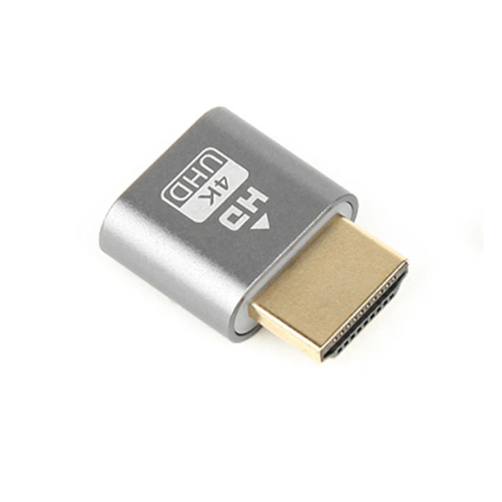 4K HDMI-Compatible Dummy Plug Virtual Display Adapter DDC EDID Headless ...