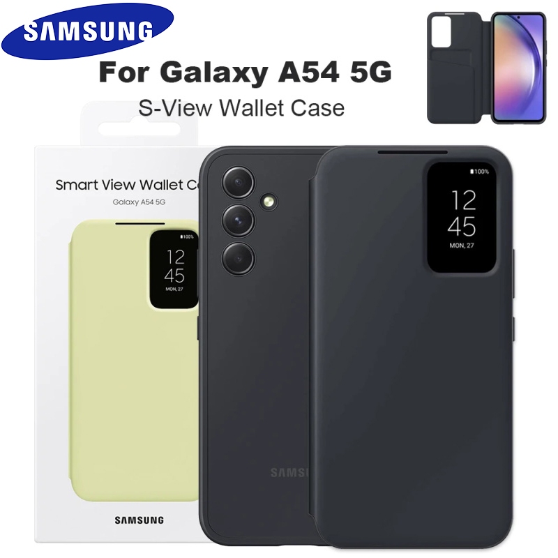 Original For Samsung Smart View Wallet Flip Case For Galaxy A54 5G ...