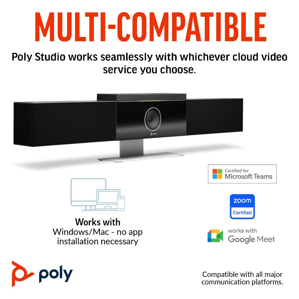 ORIGINAL Polycom Poly Studio 4K USB Video Conference System All-in-One ...