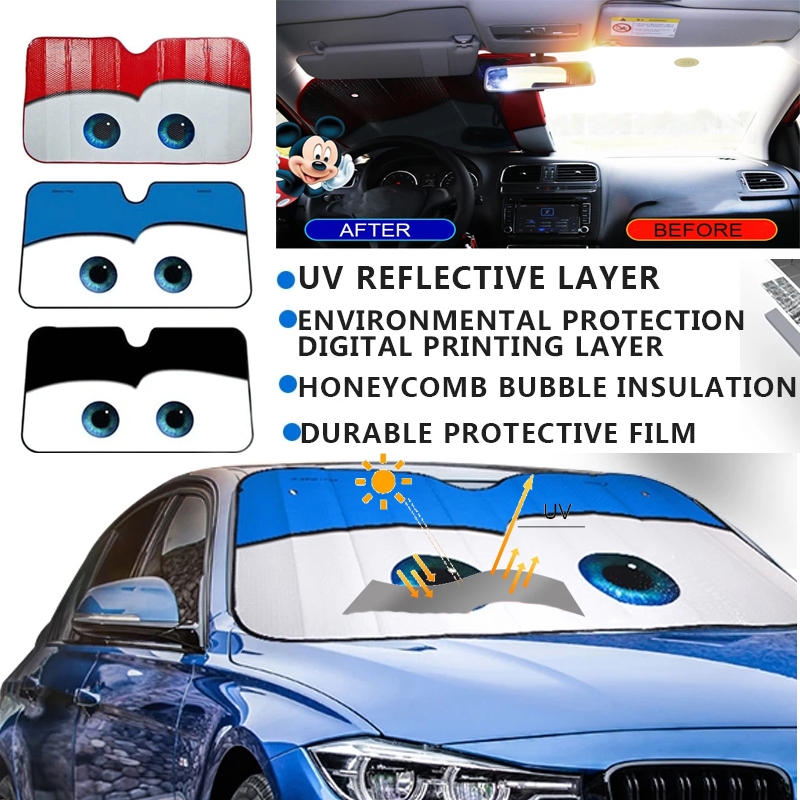 Eyes Pixar Windshield Sunshade Car Window Windscreen Cover Sun Visor ...