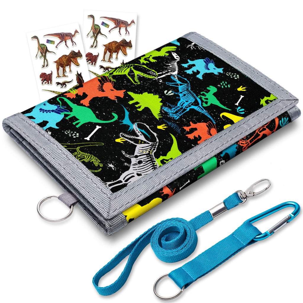 [Mahaba] Kids Wallets for Boys Girls, Dinosaur Spiderman Shark ...