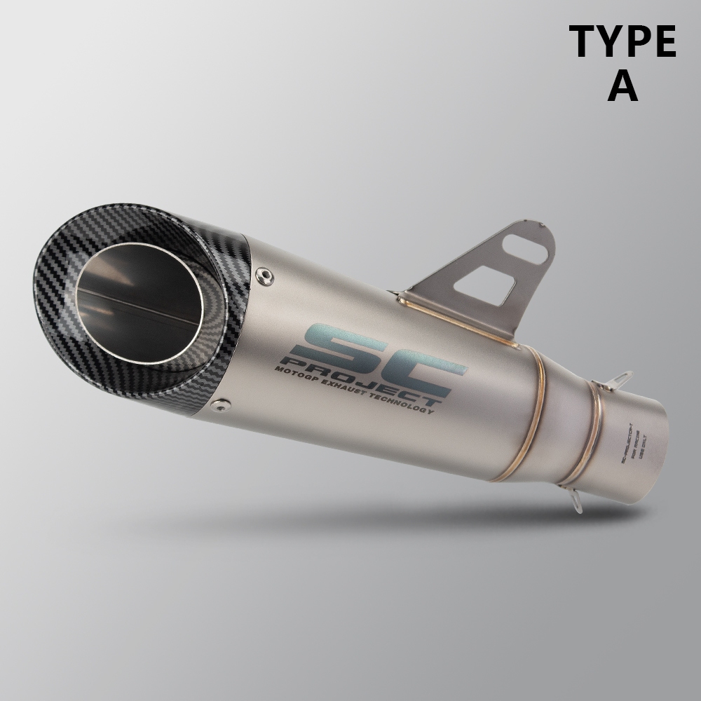 Universal Motorcycle SC Project S1 Exhaust Muffler 370mm Pipe For Honda ...