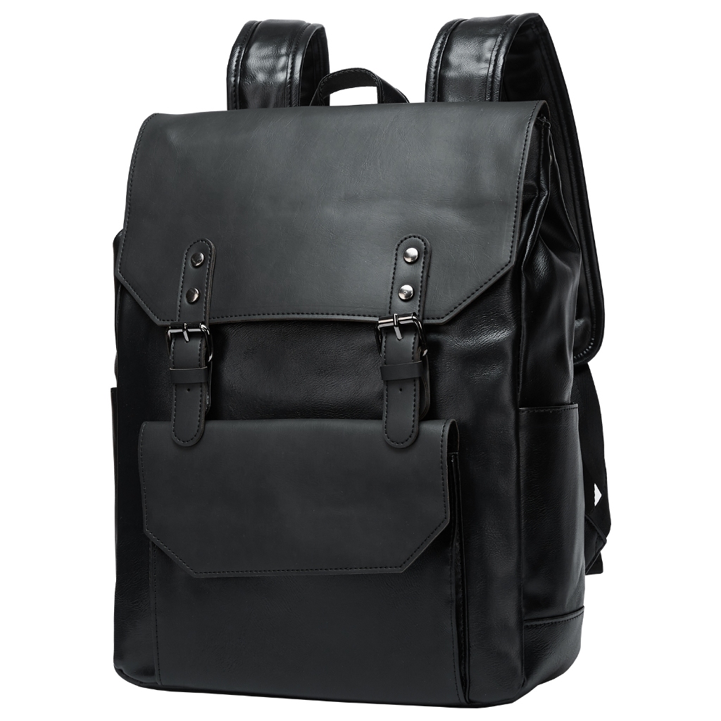 Leather Backpack 15.6inch Laptop Urban Light Business Fashion Trend ...