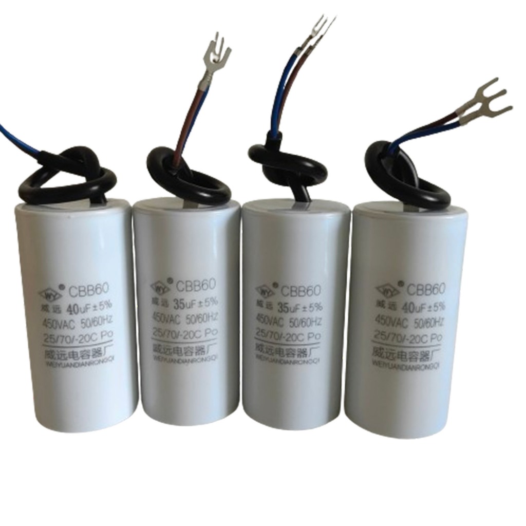 CBB60 450V 35UF 40UF Washing Machine Capacitor Fridge Kapasitor Water ...