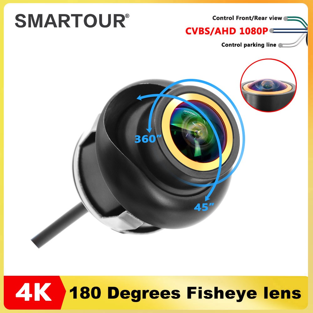 SMARTOUR 4K Parking New 360” CVBS Switch AHD 1080P Car Rear View Camera ...