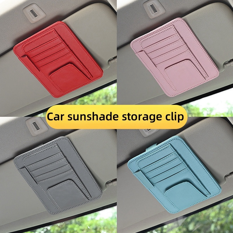 Car Visor Storage Holder Car Storage Accessories for Sun Glasses Card ...