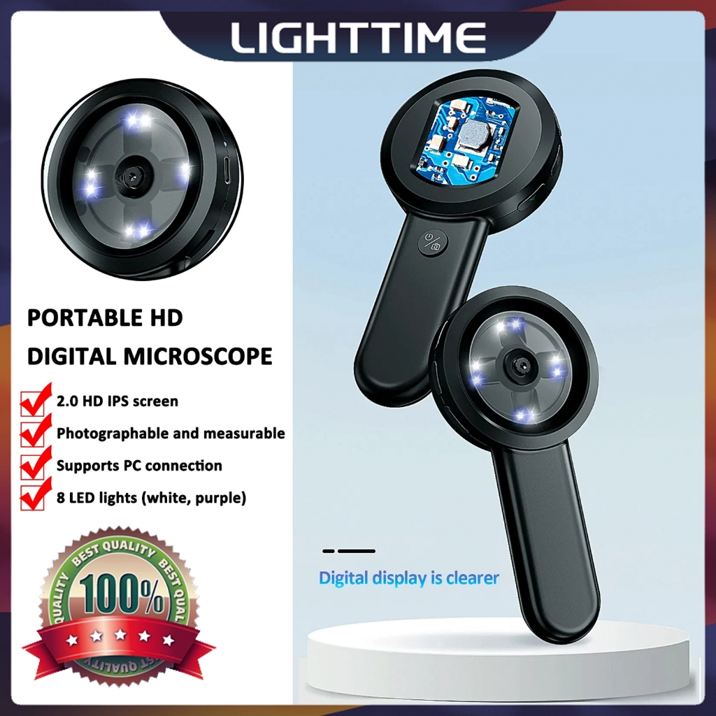 Handheld HD Magnifying Glass IPS Screen Rechargeable Portable ...