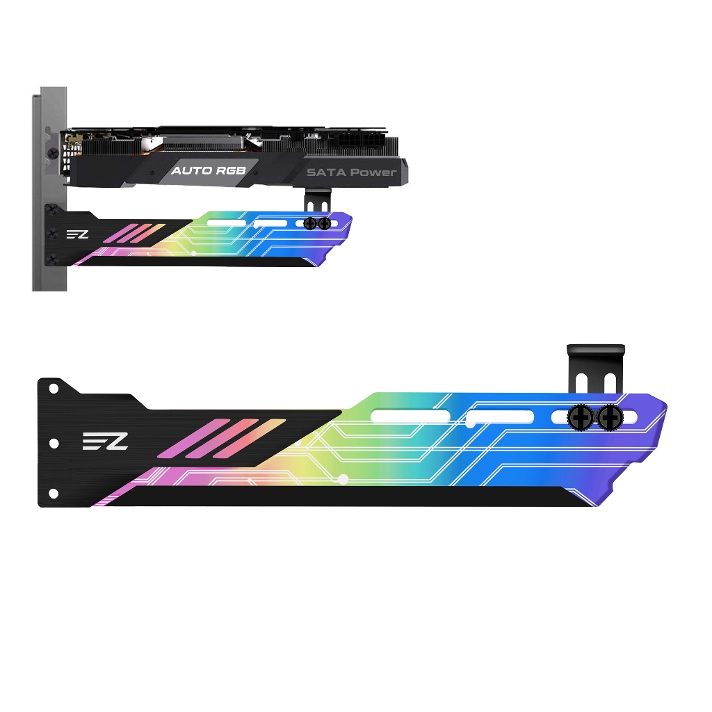 EZDIY-FAB Auto RGB GPU Holder RGB Graphics Card GPU Support Video Card ...