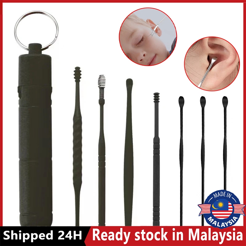 (Local Shipment) Ear Cleaner 7-in-1 Earwax Removal Tool ABS Earpick ...
