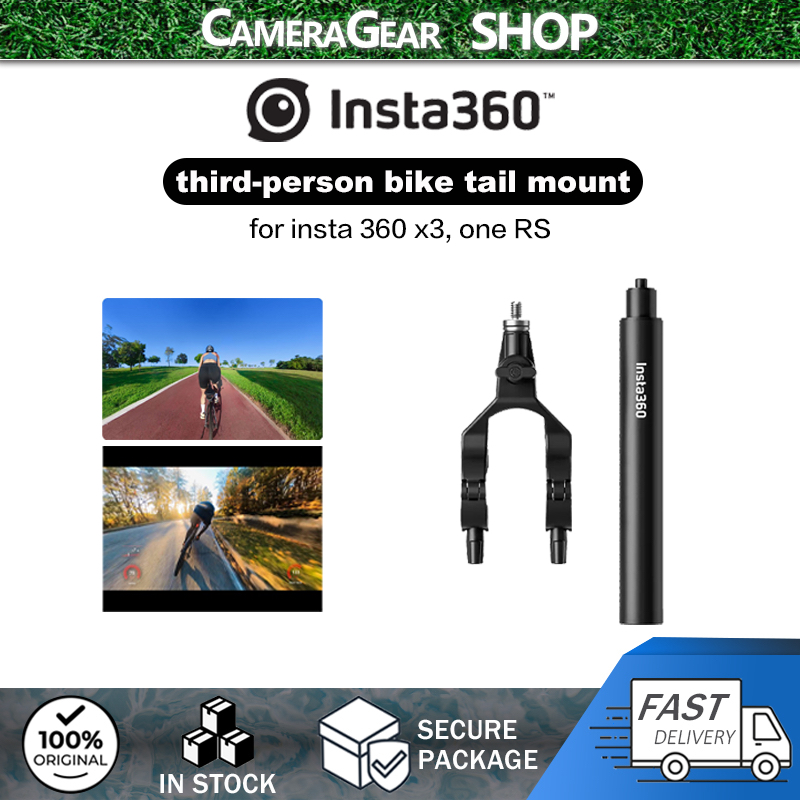 Insta360 Third-Person Bike Tail Mount for X4/X3/GO 3s/GO 3/0ne RS (1-inch 360 exclusive)/One x2 ...
