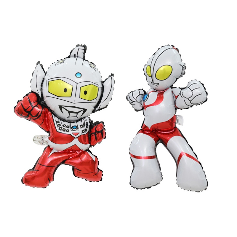 Ultraman Theme Happy Birthday Banner Balloons Cake Topper Set Baby ...