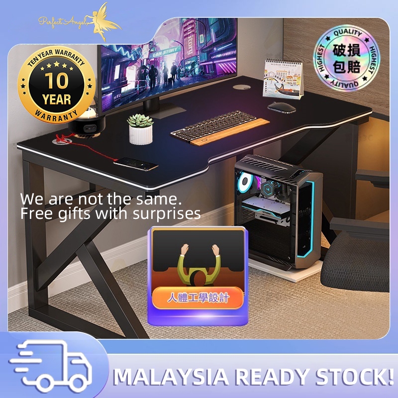 Game desk, computer desk, home office desk, oversized modern ergonomic ...