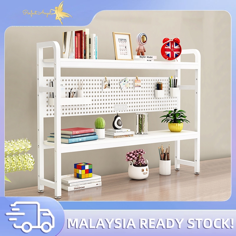 Desktop rack, minimalist bookshelf, desktop hole board storage rack ...