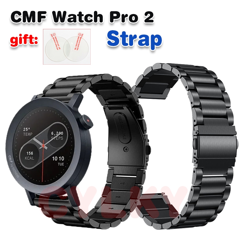 For CMF Watch Pro 2 Strap Breathable Metal Stainless Steel Band ...