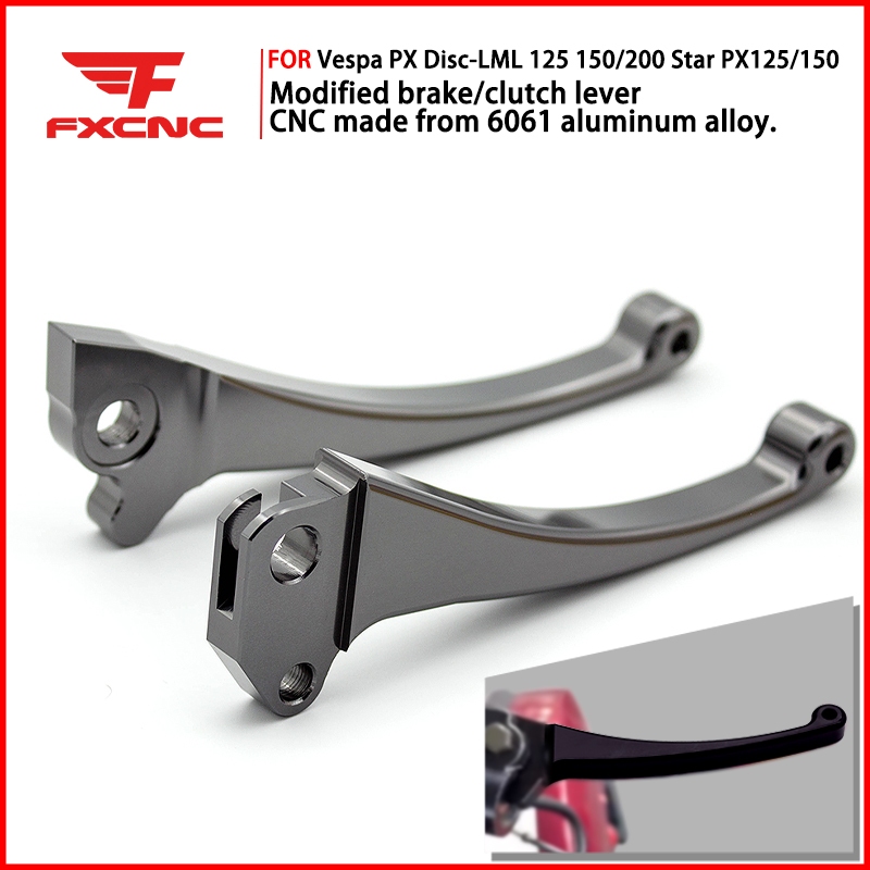 FXCNC Front Disc Rear Drum Brake Levers Vespa PX Disc LML 125 150 200 ...