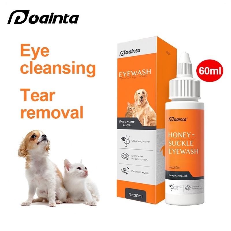 PUAINTA Pet Eye Clean Drops For Dogs and Cats Eye Wash Care Cleaning ...