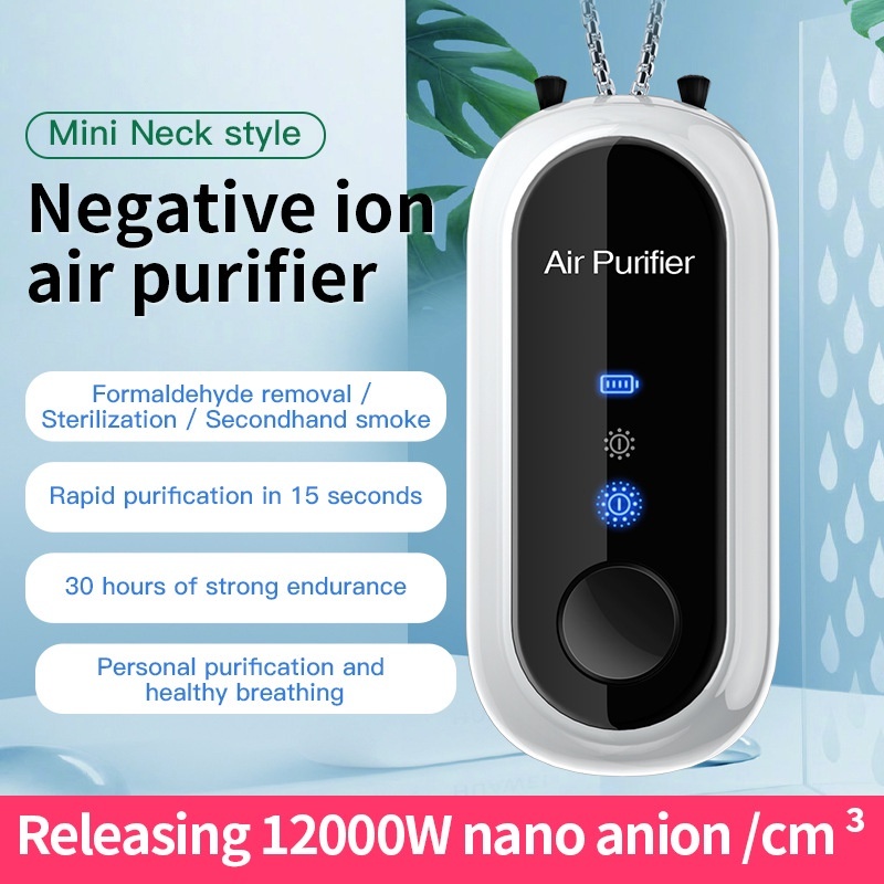 Perfect New Aolon ultra air purifier ionizer Necklace M9 with 150 ...