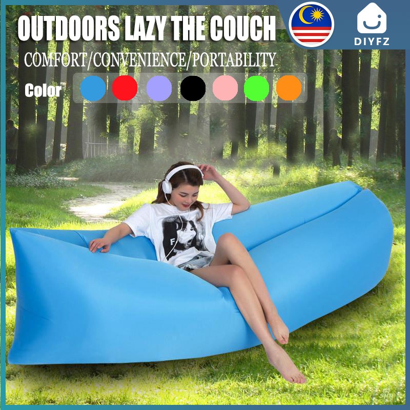 Inflatable sofa Outdoor Lazy the Couch Picnic Camping Portable Air Lazy ...