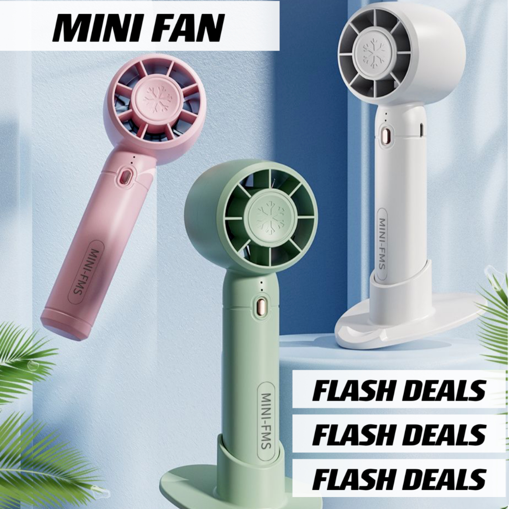 New usb Rechargeable Handheld Fan Turbo Leafless Mini Fan Student ...