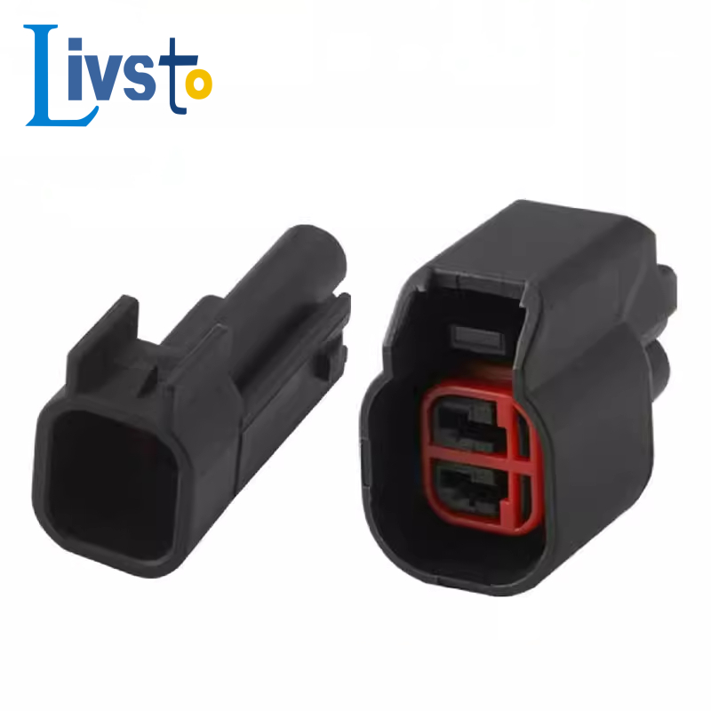 1 set 2 Pin Methanol Male And Female Socket Plug EV6 To EV1 Waterproof ...