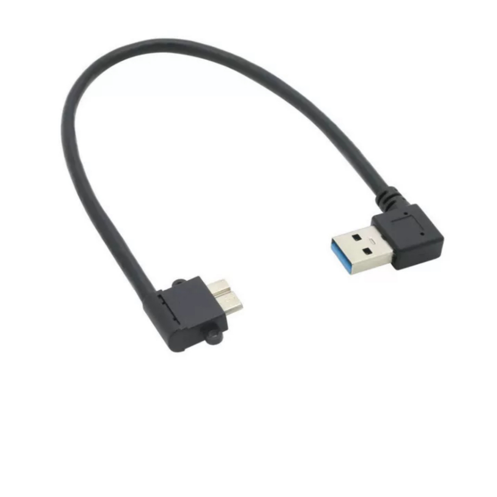 USB 3.0 Cable - Right Angle Type A Male to USB 3.0 Micro B Male Cable ...