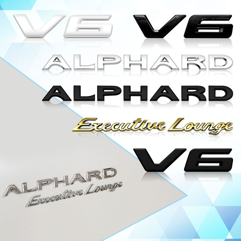 3D ABS Plastic V6 Emblem Car Fender Side Decal Rear Trunk Badge Sticker ...