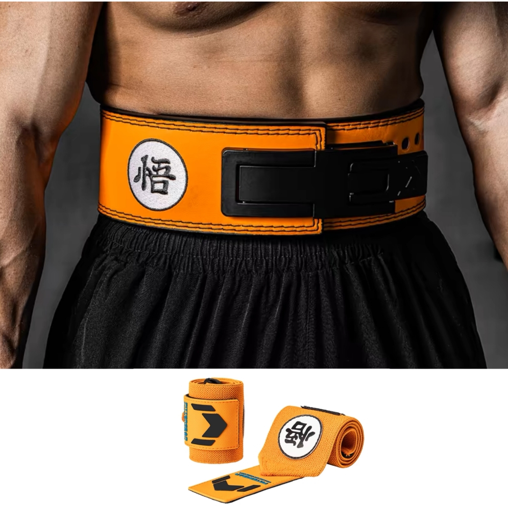 Dragon Ball Goku Fitness Belt Wristband Squat Deadlift Power Lift Men ...