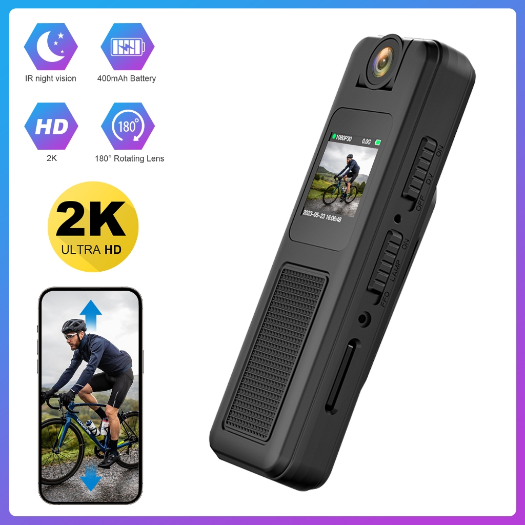 Hd Night Vision And LCD Screen Camera Wireless Action Law Enforcement ...