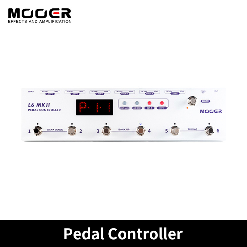 Mooer Pedal Controller L6 MKII Programmable Loop Switcher with 6 loops ...