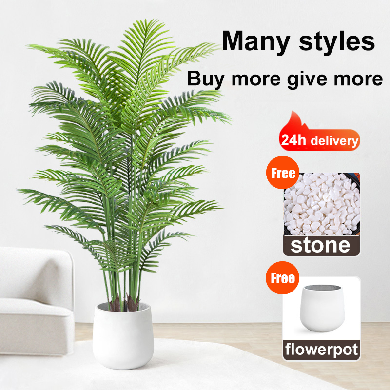 【Hantar pasu bunga】Artificial Plants big size 18 leaves 85cm/24 leaves ...