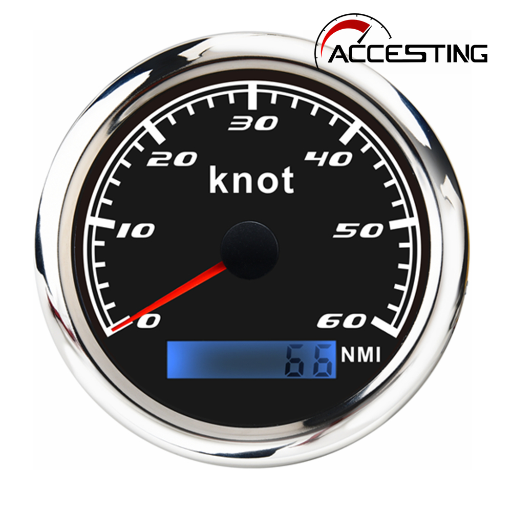 Pulse 60Knot speedometer, silver frame black speedometer, speedometer with red pointer | Shopee ...