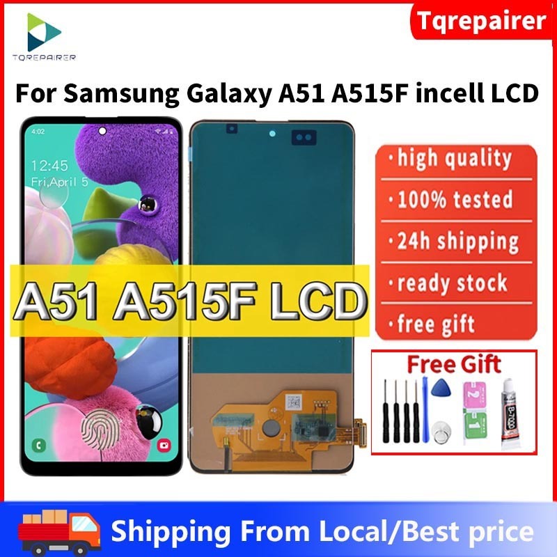 [Tqrepairer ] For Samsung Galaxy A51 A515F incell LCD DIsplay Touch Screen Digitizer Assembly ...