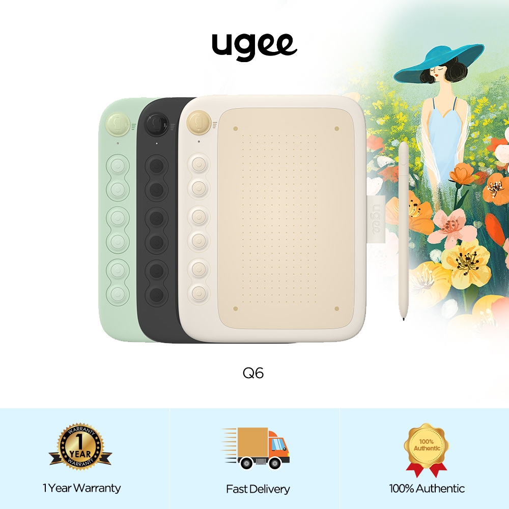 UGEE Q6 Drawing Tablet Digital Graphic Tablet Good For Android Phone ...