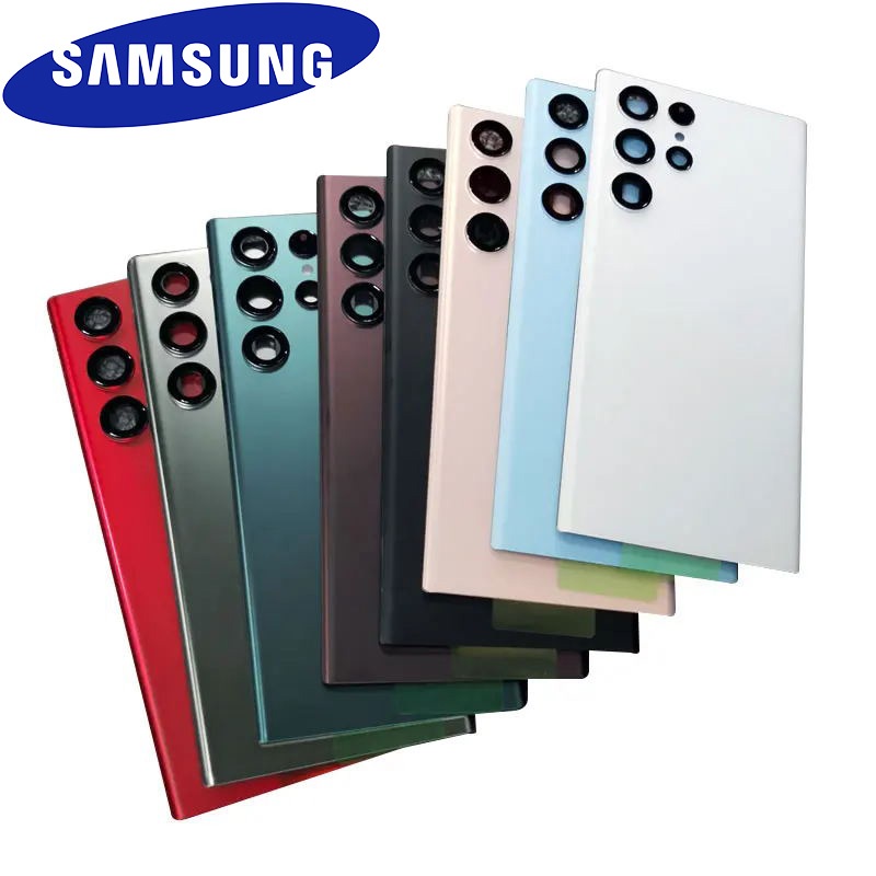 Glass Panel For Samsung Galaxy S22 Ultra Back Battery Cover Rear ...