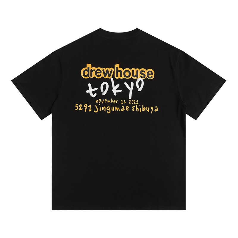 Drew House T-shirts Men Woman High Quality Casual Couple Tops Tee ...