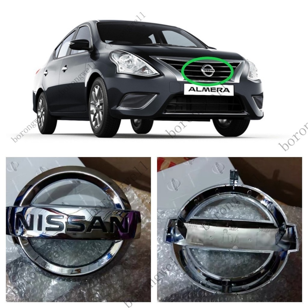original quality front bumper grill logo For nissan Almera 2015 2016 ...