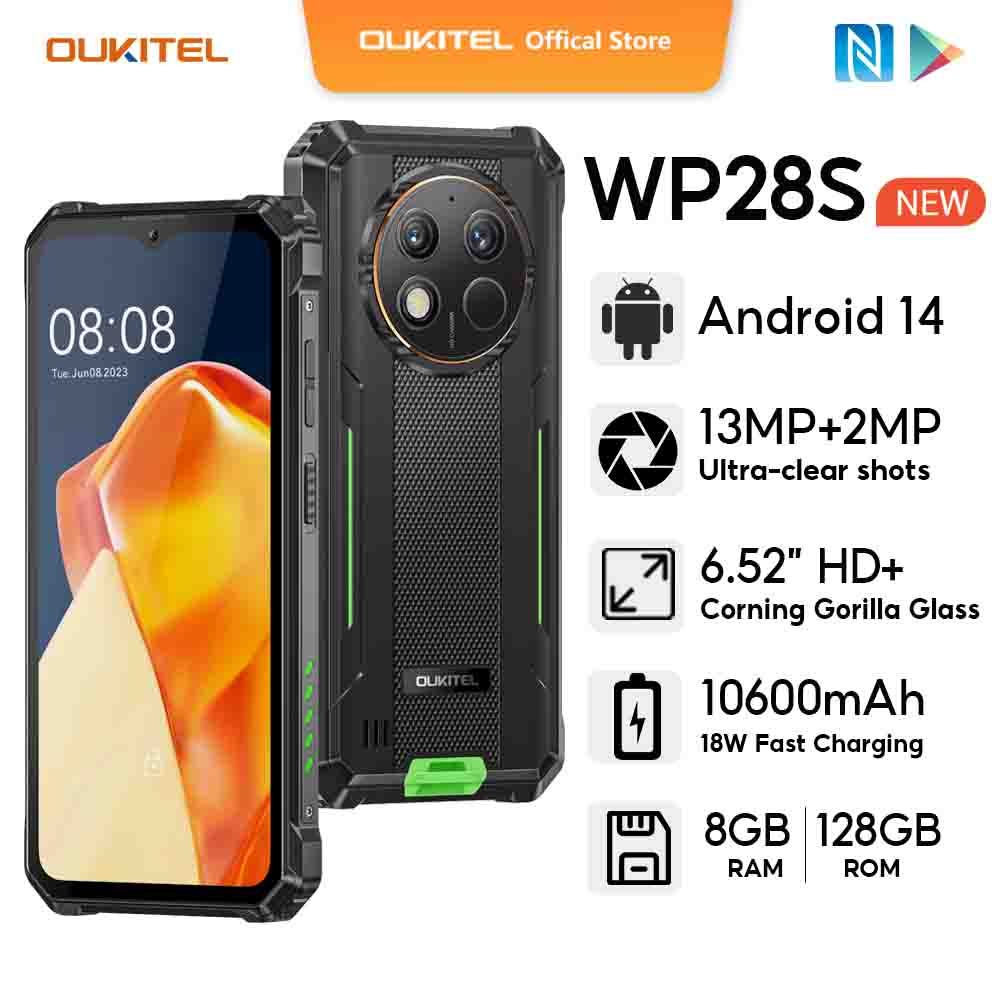 OUKITEL WP28S 8GB+128GB 6.52inch HD+ Mobile 10600mAh 18W fast charging ...