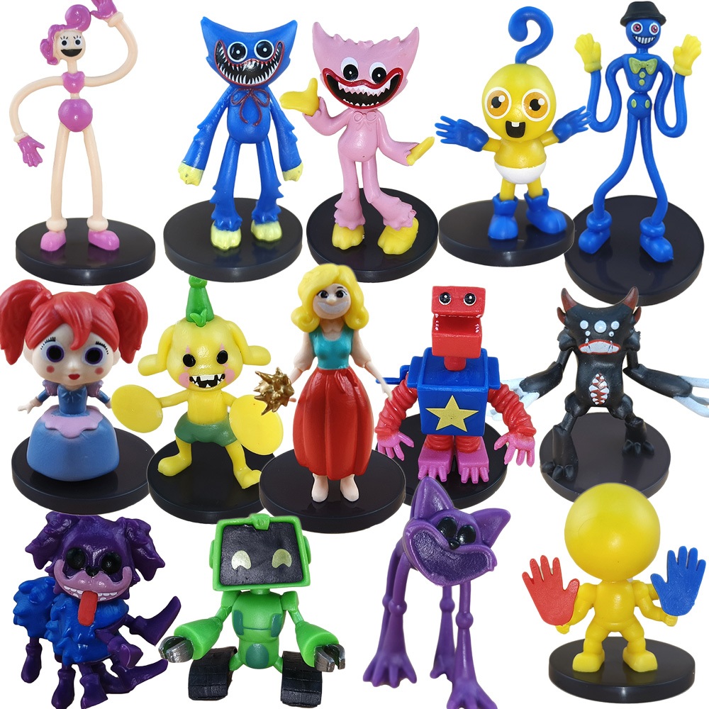 14pcs Poppy Playtime PVC Figures Kit Game Huggy Wuggy Jogo Monstro ...