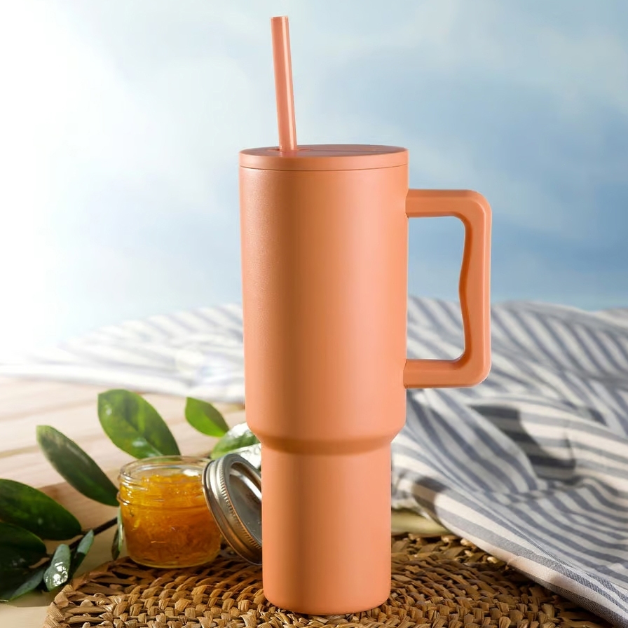 SONALA 304 Mug Tumbler Water Cups with Retractable Straw Cawan Air Hot ...