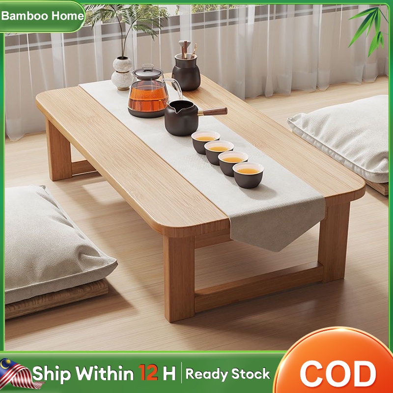 Bamboo Bay Window Table Foldable Tea Table Coffee Table Foldable Desk ...