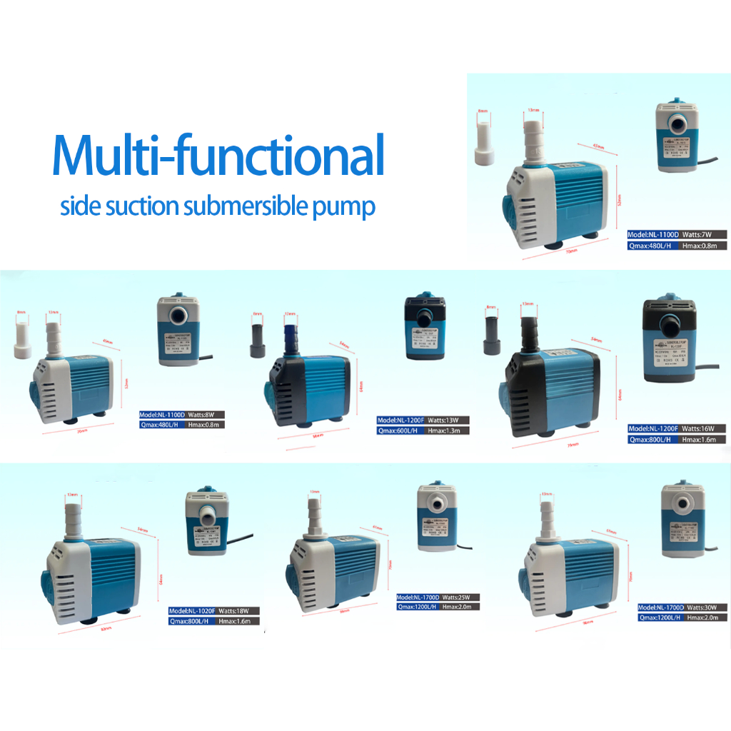 Multifunctional Submersible Pump Aquarium Water Pump Adjustable Water ...