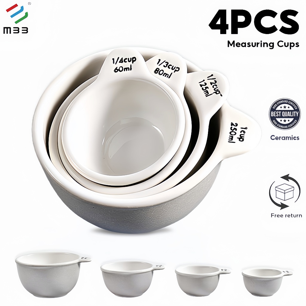 fMBB Coffee Measuring Cup 60ml/80ml/125ml/250ml Ceramic Measure Tool ...